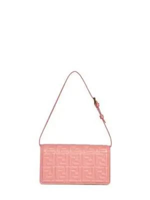 Fendi Pink Wallet On Chain Baguette Minibag