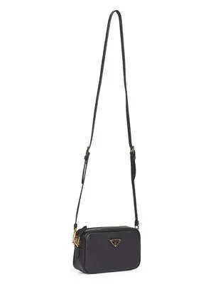 Prada Accessori Pelletteria Black Mini Crossbody Bag