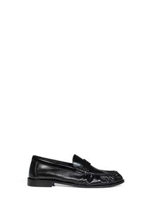 Saint Laurent Black Smooth Leather Le Loafer Soft Loafers