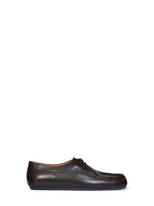JIL SANDER Jil Sander Men Cocoa Lightweight Leather Hood Lace-Up Shoes Multicolor