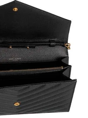 Saint Laurent Classic Cassandre Pouch In Grain De Poudre Leather By - Multicolor