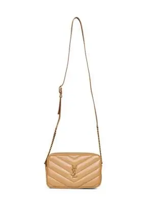 Saint Laurent Natural Tan Loulou Camera Bag