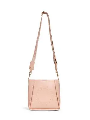 Stella McCartney Blush Pink Logo Square Crossbody Bag