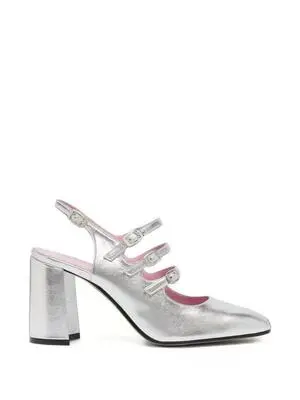 CAREL Promise Triple-strap Pumps - Silver