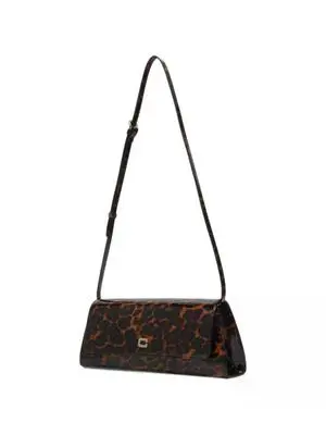 CAREL Madeleine Leopard-print Calf Leather Shoulder Bag