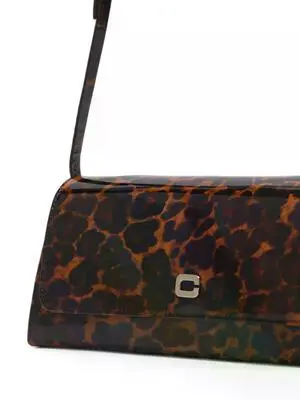 CAREL Madeleine Leopard-print Calf Leather Shoulder Bag