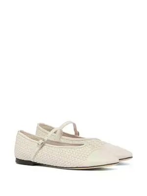 CAREL Tracy Woven Leather Ballet Flats