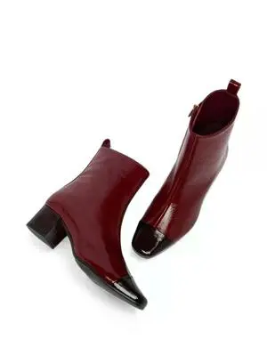 CAREL Estime Patent Leather Ankle Boots