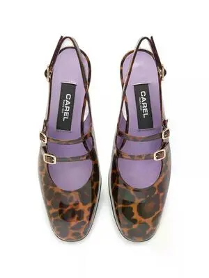 CAREL Peche Leopard-print Slingback Pumps