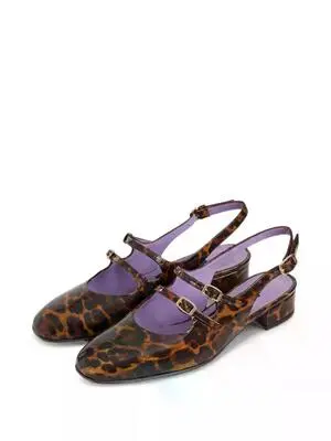 CAREL Peche Leopard-print Slingback Pumps