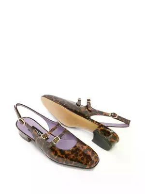 CAREL Peche Leopard-print Slingback Pumps