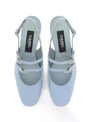 CAREL Peche Patent Calf-leather Slingback Pumps