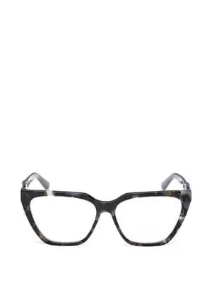 Guess Logo-plaque Cat-eye Glasses - Grey