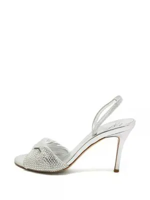 GIUSEPPE ZANOTTI Crystal-embellished Slingback Sandals