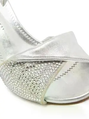 GIUSEPPE ZANOTTI Crystal-embellished Slingback Sandals