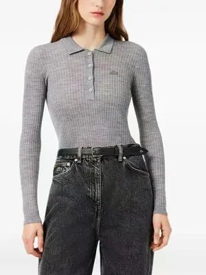 Lacoste Champs-élysées Embossed Leather Belt