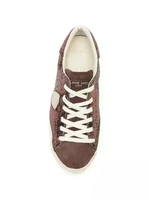 Philippe Model Prsx Low Glitter-effect Sneakers