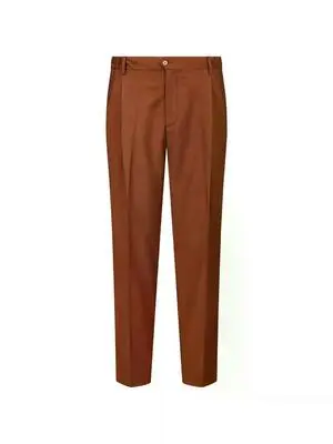 BRIGLIA 1949 Tailored Trousers - Brown