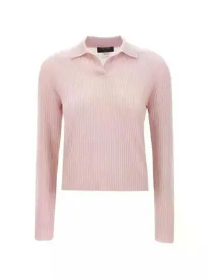 GRAN SASSO Ribbed-knit Long-sleeve Sweater