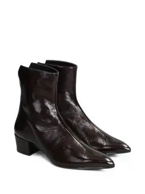 EVALUNA Patent-finish Ankle Boots