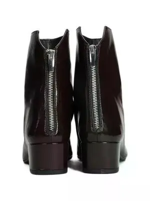 EVALUNA Patent-finish Ankle Boots