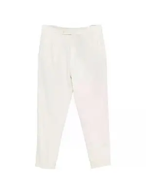 GTA Dante Pleated Turn-up Trousers - Neutrals