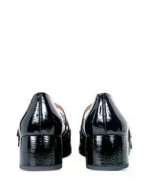 Roberto Festa Triple-strap Patent Leather Pumps