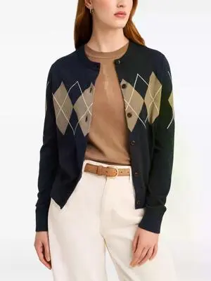 Pringle Of Scotland Diamond-pattern Cardigan