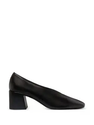 CAREL Aurora Leather Heeled Pumps - Black