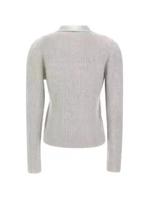 GRAN SASSO Ribbed-knit Long-sleeve Sweater