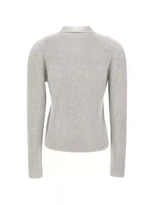GRAN SASSO Ribbed-knit Long-sleeve Sweater