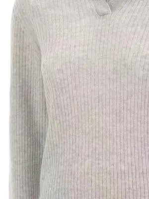 GRAN SASSO Ribbed-knit Long-sleeve Sweater