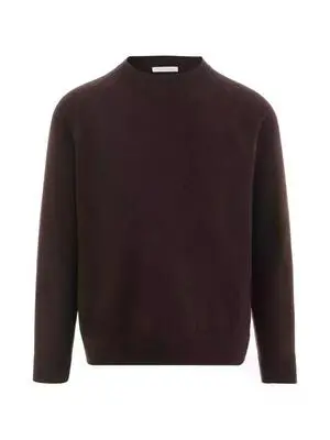 OLIVER LATTUGHI Raglan-sleeve Crew-neck Sweater - Brown