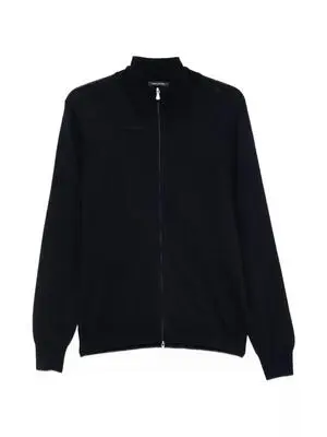 Tagliatore Zip-up High-neck Cardigan - Blue