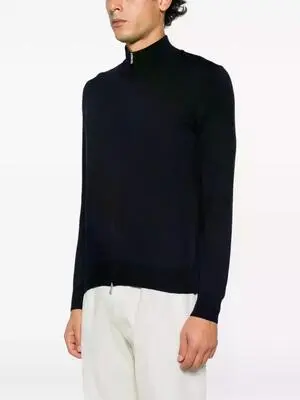 Tagliatore Zip-up High-neck Cardigan
