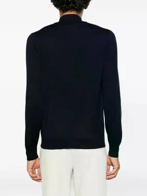 Tagliatore Zip-up High-neck Cardigan