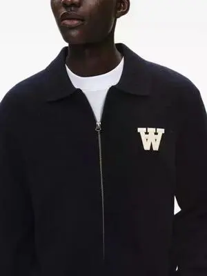Wood Wood Wwtay Logo-patch Zip-up Cardigan