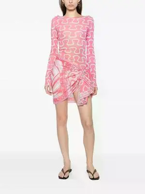 Emilio Pucci Abstract-print Cotton Skirt