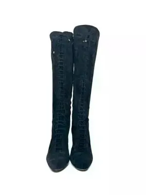 JIMMY CHOO 2010s Desiree Lace-up Knee-high Boots