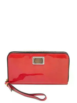 Dolce & Gabbana Zip-around Patent Leather Wristlet Bag - Red