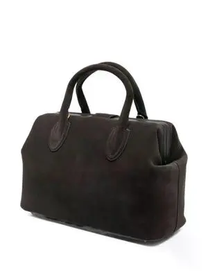 SCHELL Medum Doctor Logo-plaque Suede Tote Bag