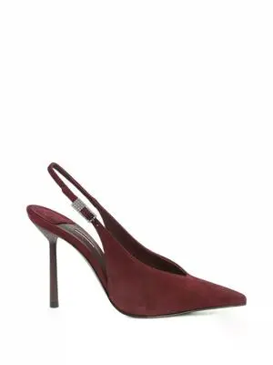 LE SILLA Crystal-embellished Pointed-toe Pumps
