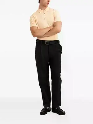Pringle Of Scotland Knitted Short-sleeve Polo Shirt - Neutrals