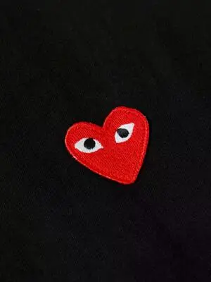 Comme Des Garçons Heart Patch Long-sleeve T-shirt