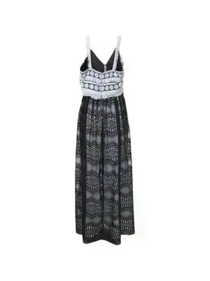 Badgley Mischka Fringed Maxi Dress