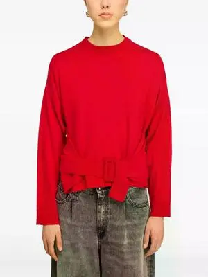 SEMICOUTURE Belted-waist Sweater