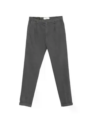 BRIGLIA 1949 Pleated Tapered Trousers - Grey