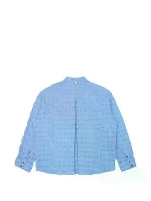 ADER ERROR Shirred Cotton Shirt - Blue