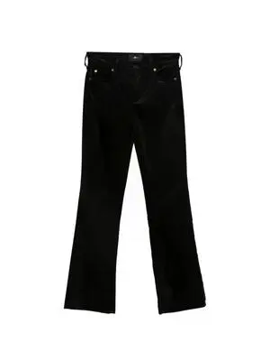 SEVEN Velvet Flared Jeans - Black
