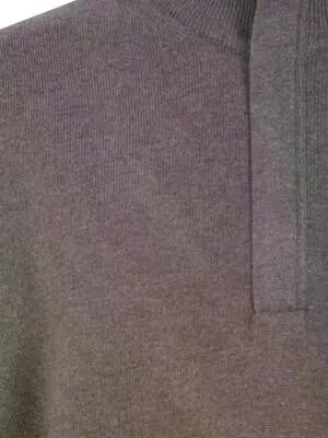 GRAN SASSO Elbow-patch Quarter-zip Sweater